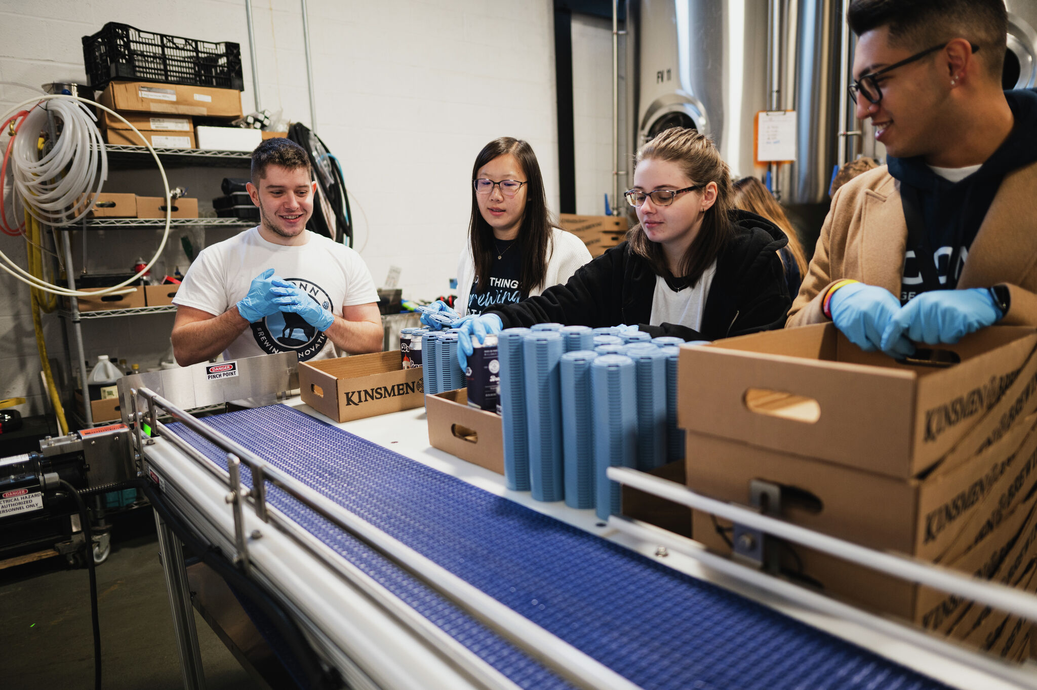 CT university students study science behind brewing beer
