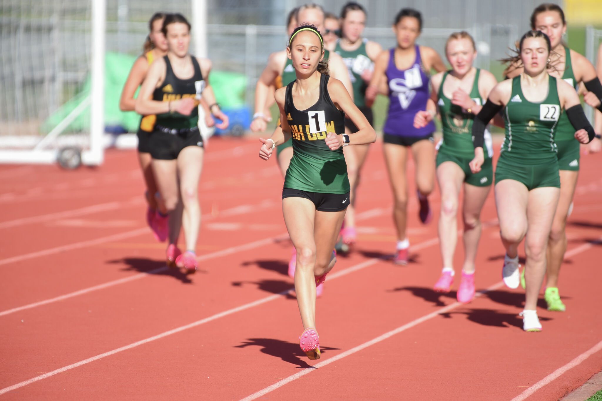 Wearing her lucky socks is a must for Victoria Garces in a big race