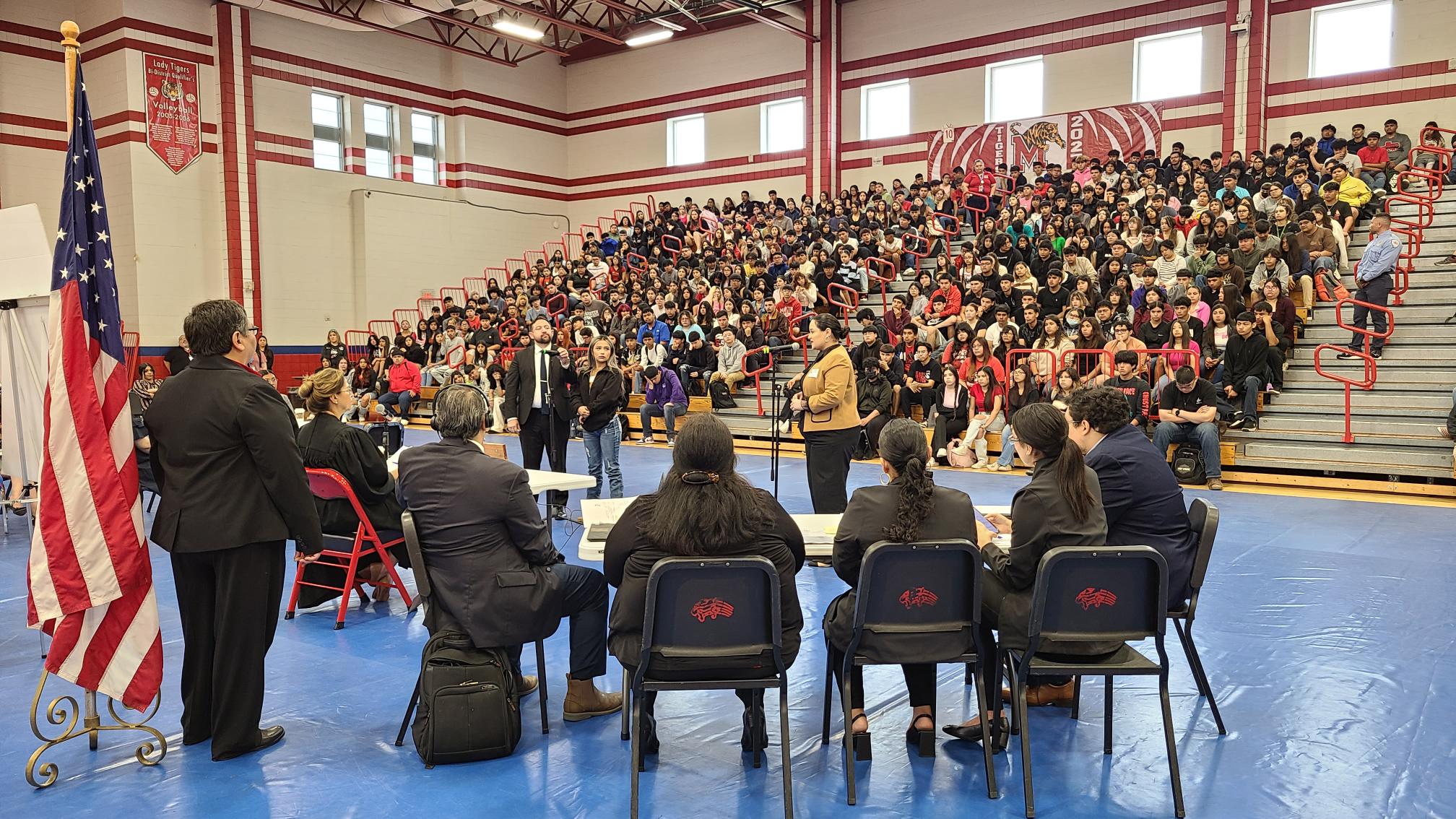 Courts in School educates students on consequences of bad choices