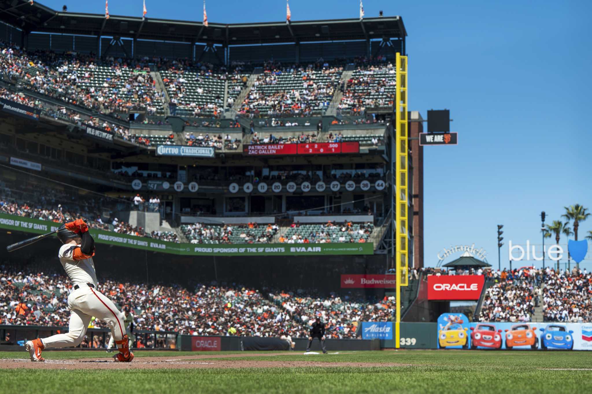 Giants Patrick Bailey Blasts First Splash Hit On Bobblehead Day