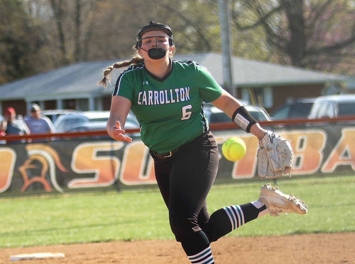 Uhles follows mom's path as dual threat for Hawks softball