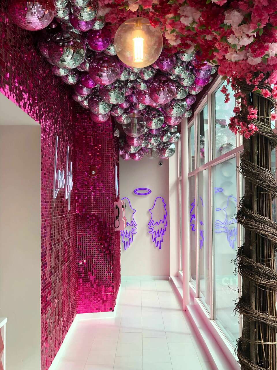 New pink café opens above City Market in Stamford