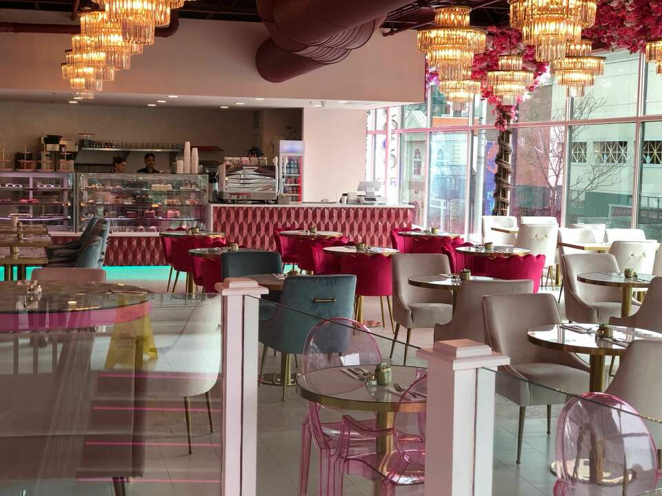 New pink café opens above City Market in Stamford