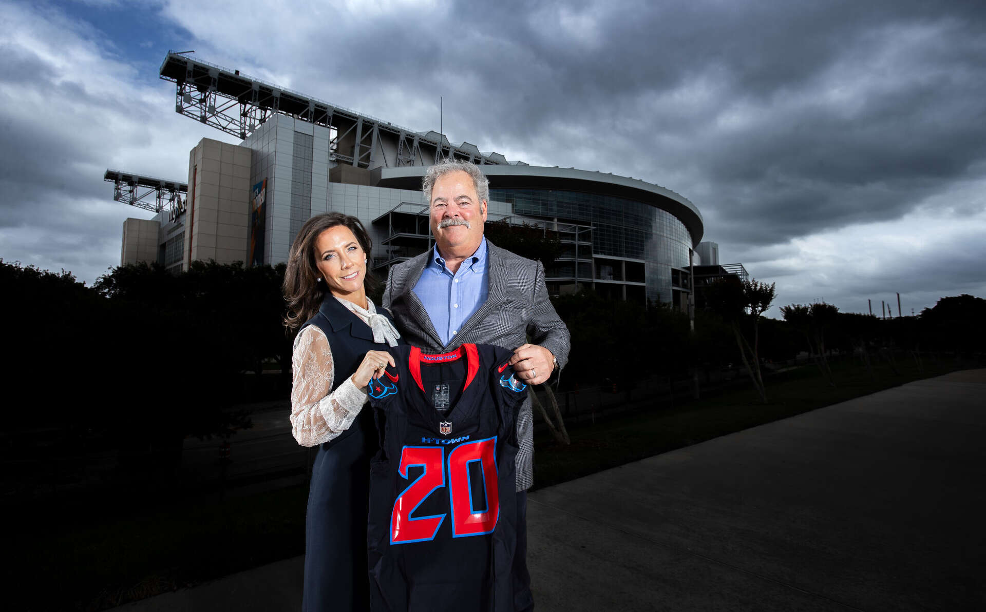 Texans' new uniforms: Hannah McNair takes shot at Titans