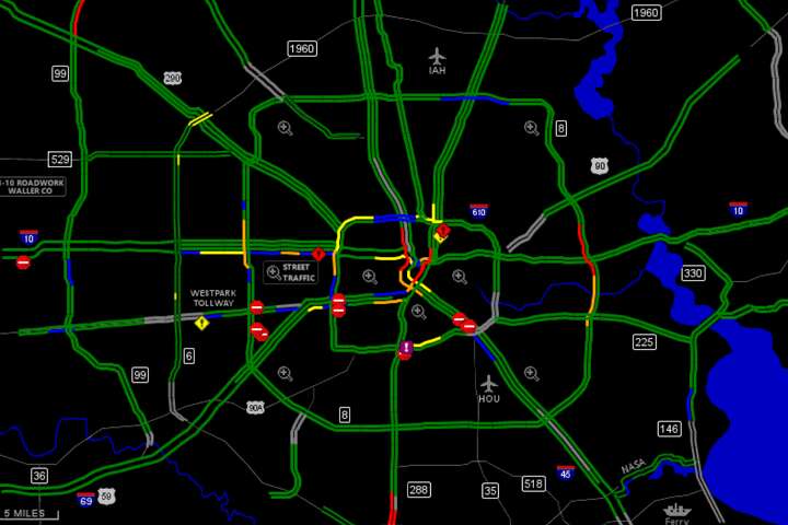 Houston traffic live updates: Real-time traffic updates, road closures