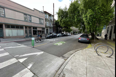 Unsanctioned signs installed along San Francisco's Wiggle bike route