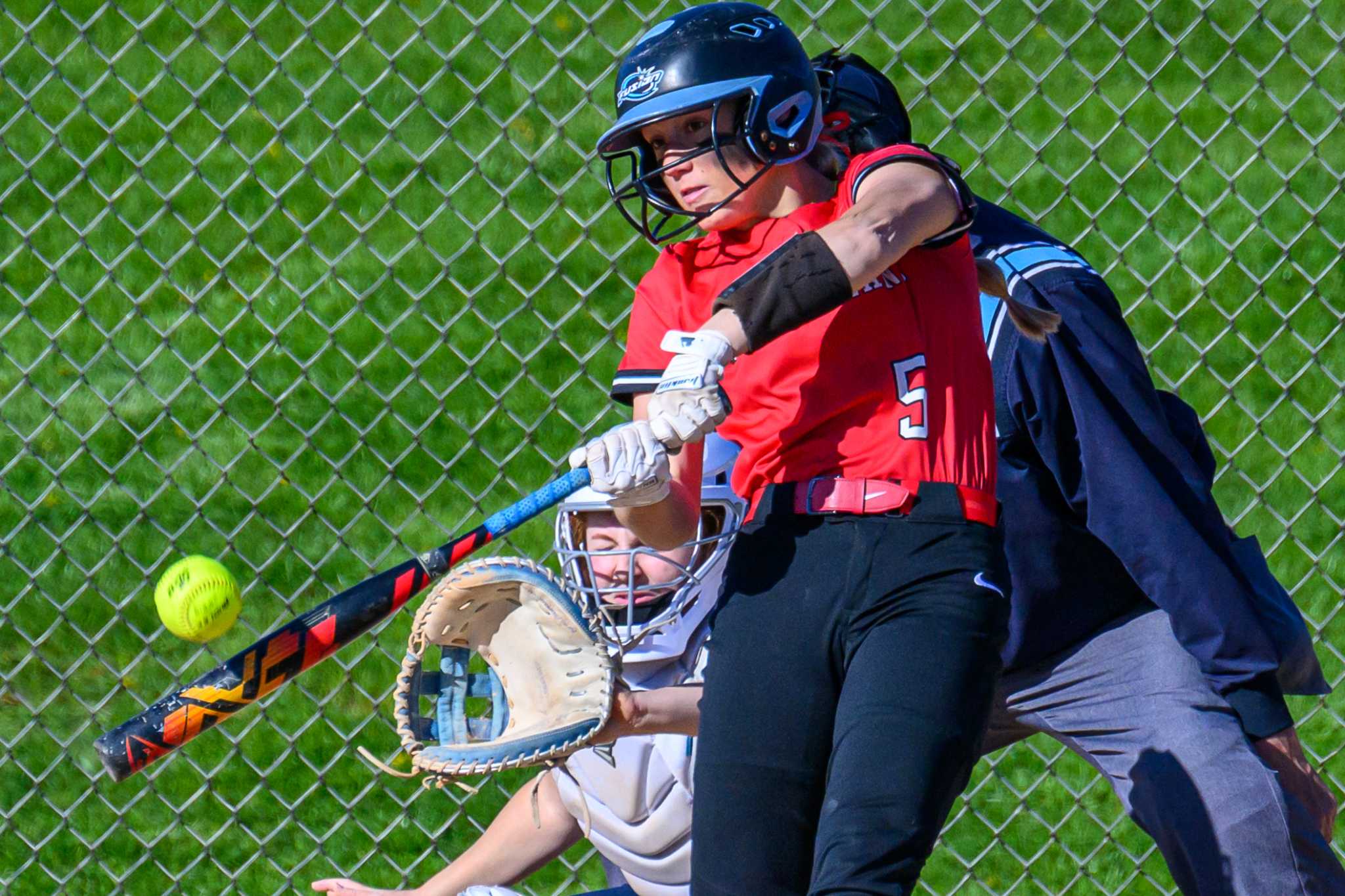Guilderland softball jumps out quickly and holds off Columbia