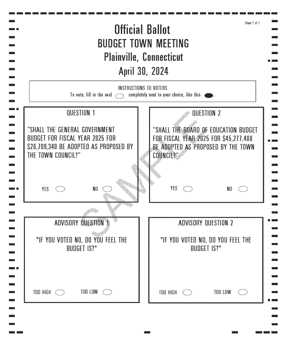 Plainville residents will cast their votes on the 2024 town budget