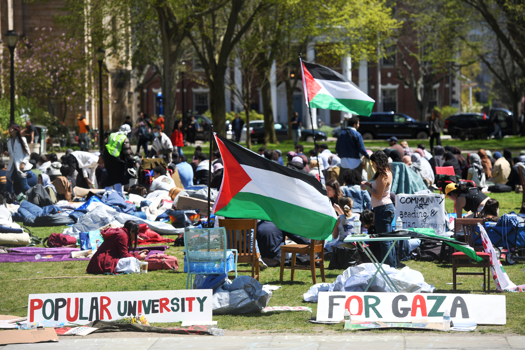 Pro-Palestine students at Yale protest, Wesleyan in touch with peers