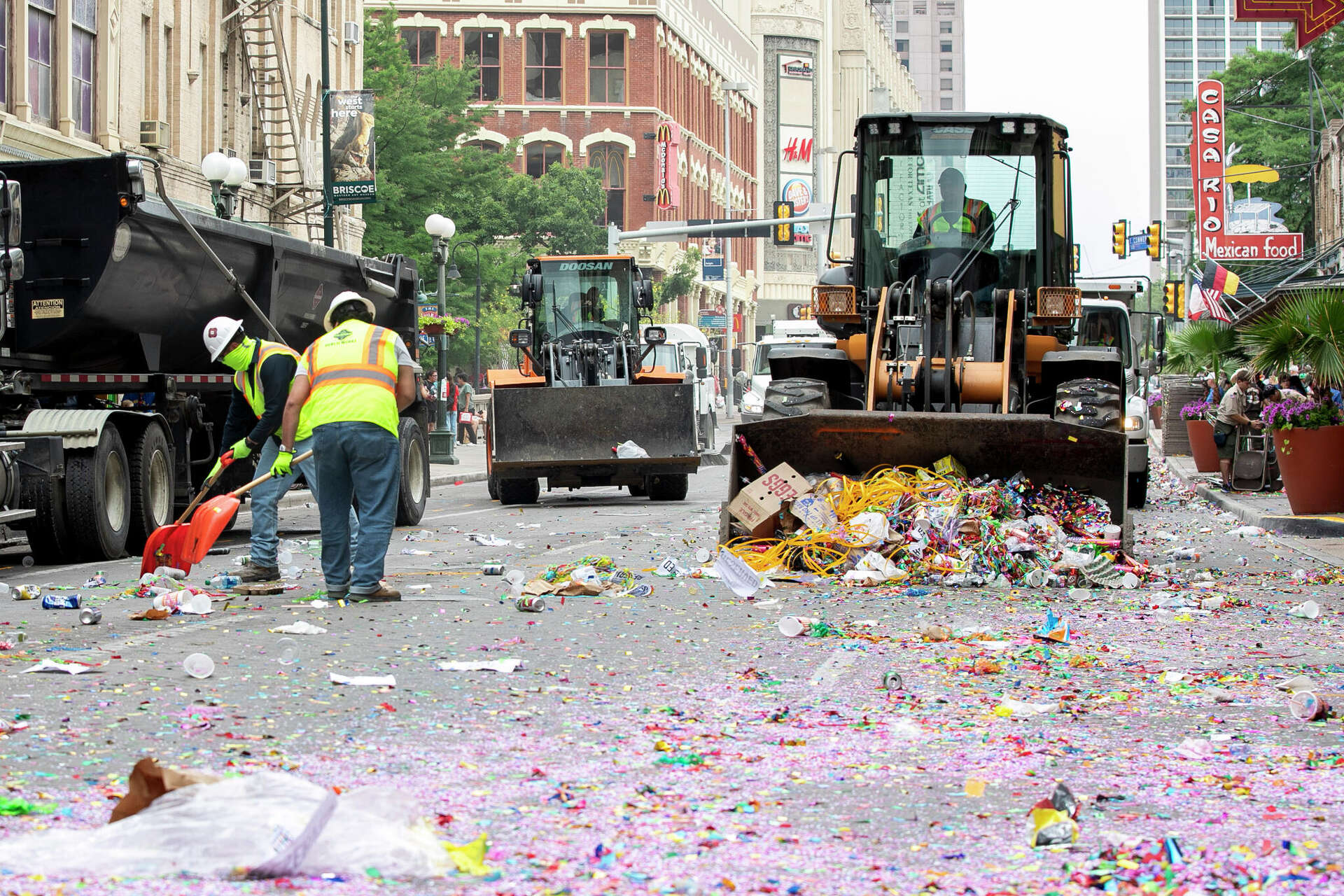 Fiesta Flambeau parade 2024: Cleanup crews work all night long