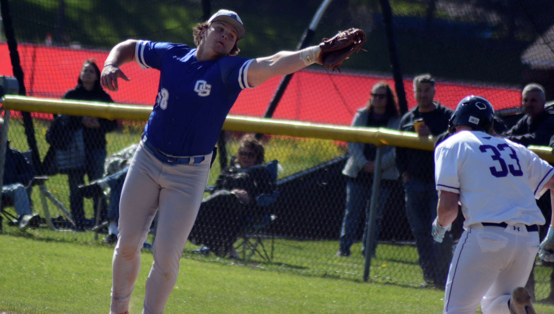 UConn signee Connor Lane pitches Old Saybrook baseball past NB