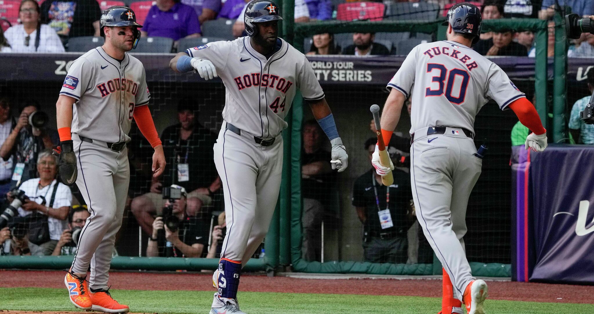 Houston Astros blow out Colorado Rockies in Mexico City