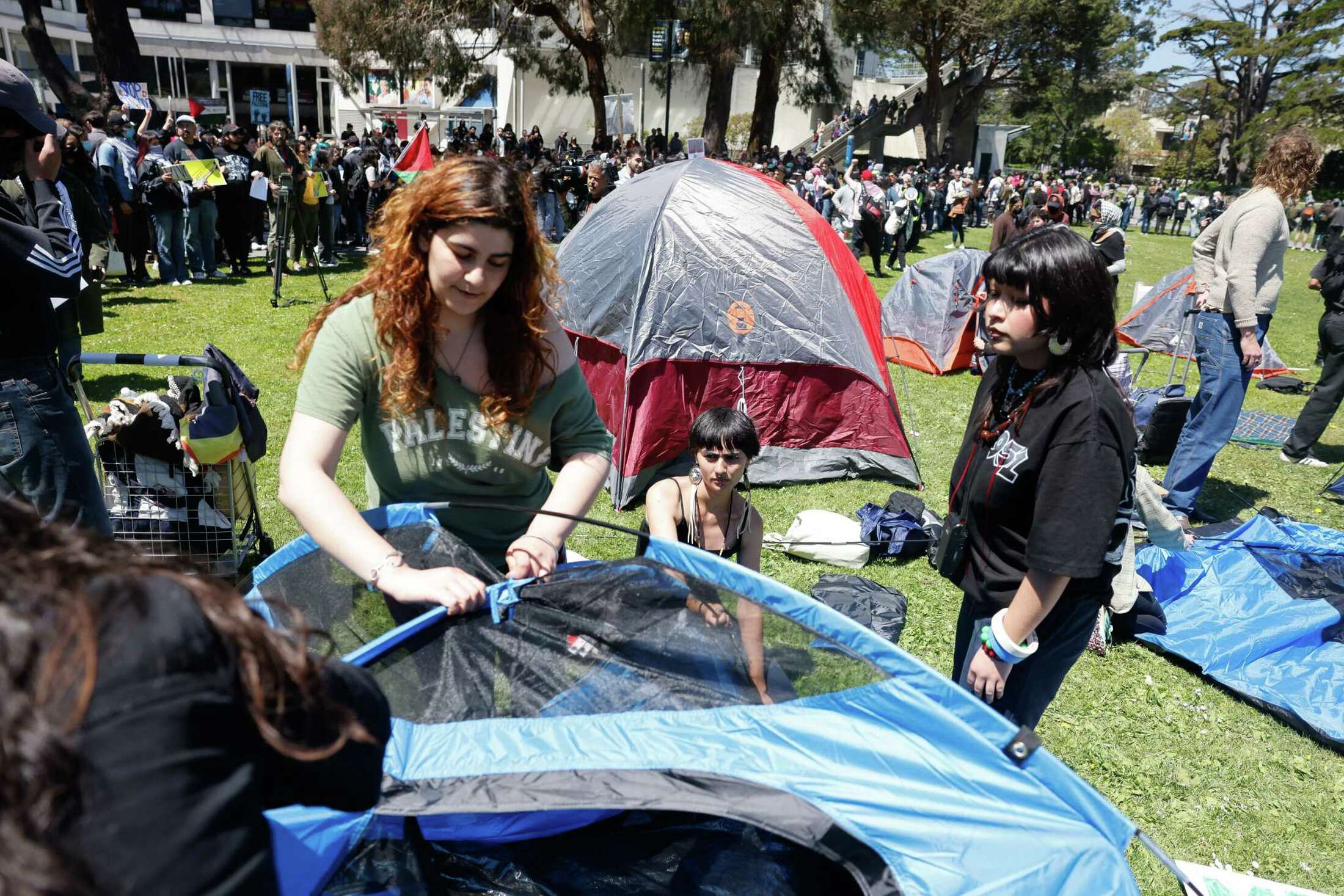 SF State protesters rally Monday for ‘intifada’ and Israel divestment