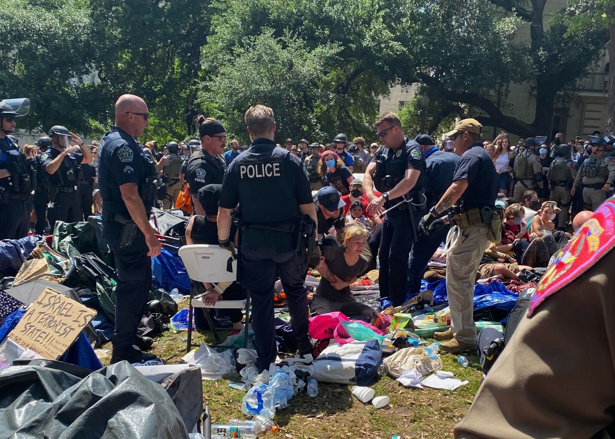Over 70 arrested at University of Texas at Austin protests Monday