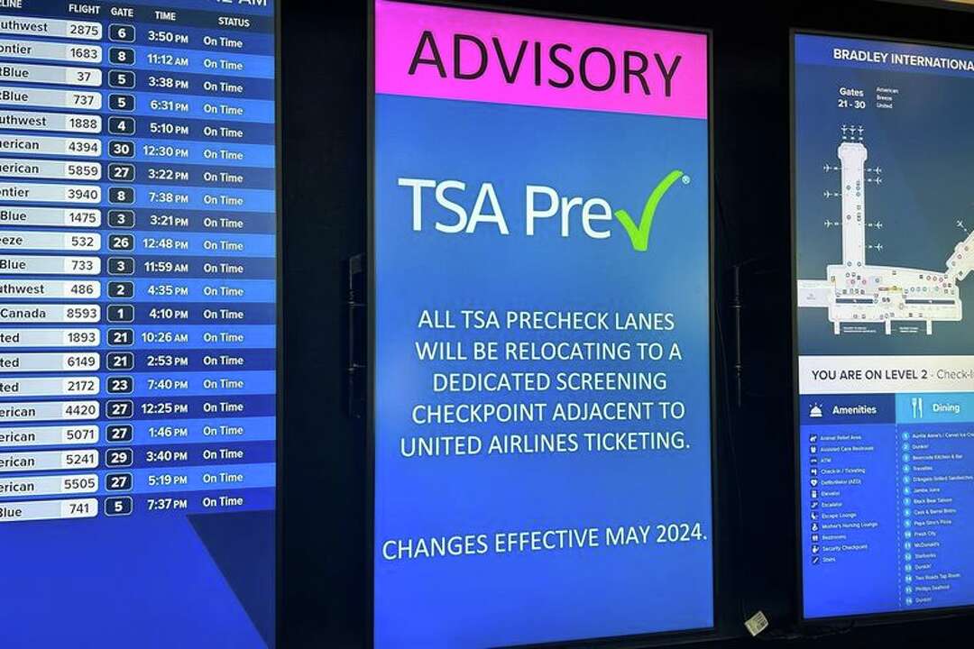 Bradley International Airport in CT relocates TSA PreCheck checkpoint