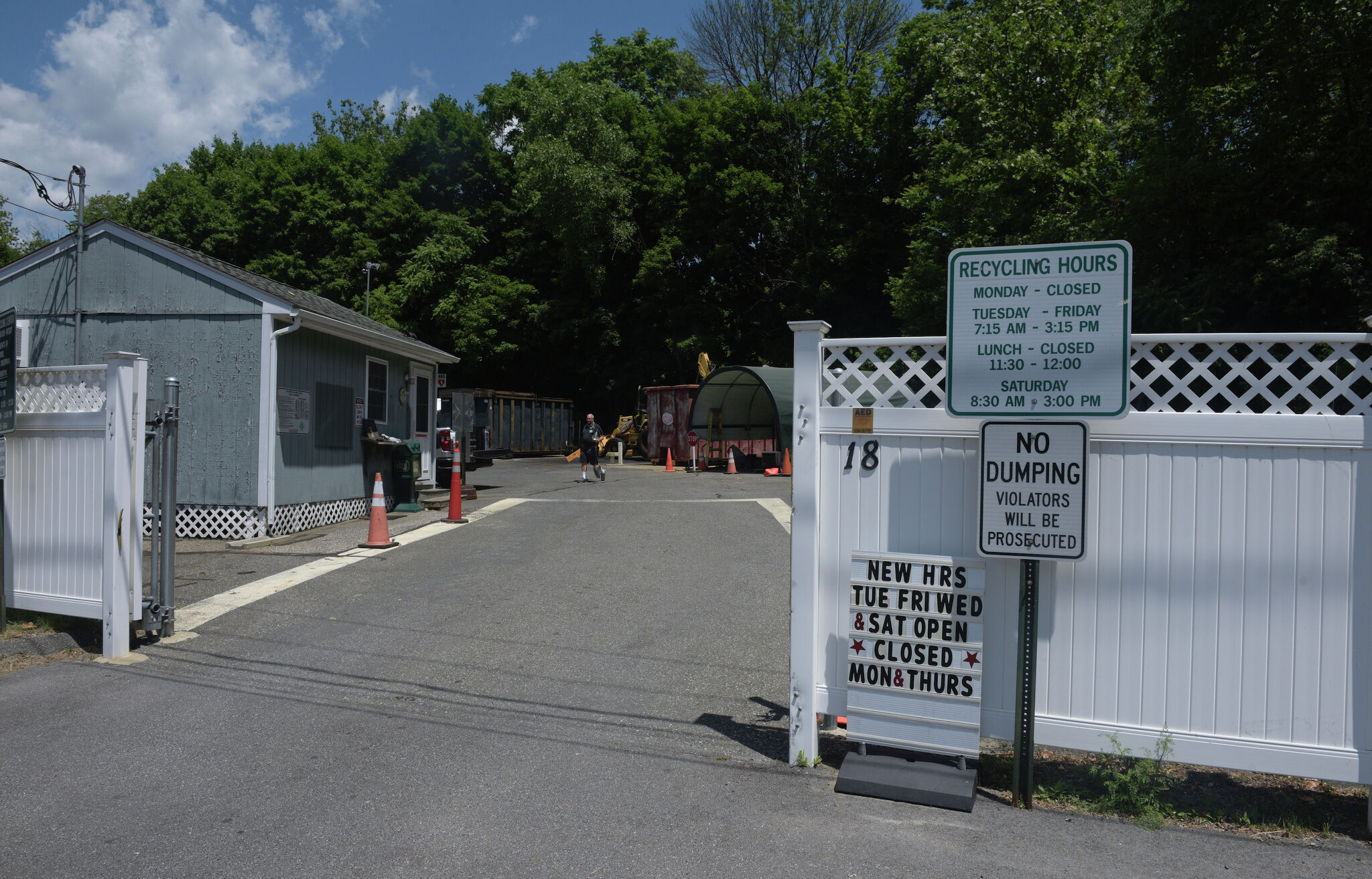 New Milford recycling center prepares to open a new redemption center