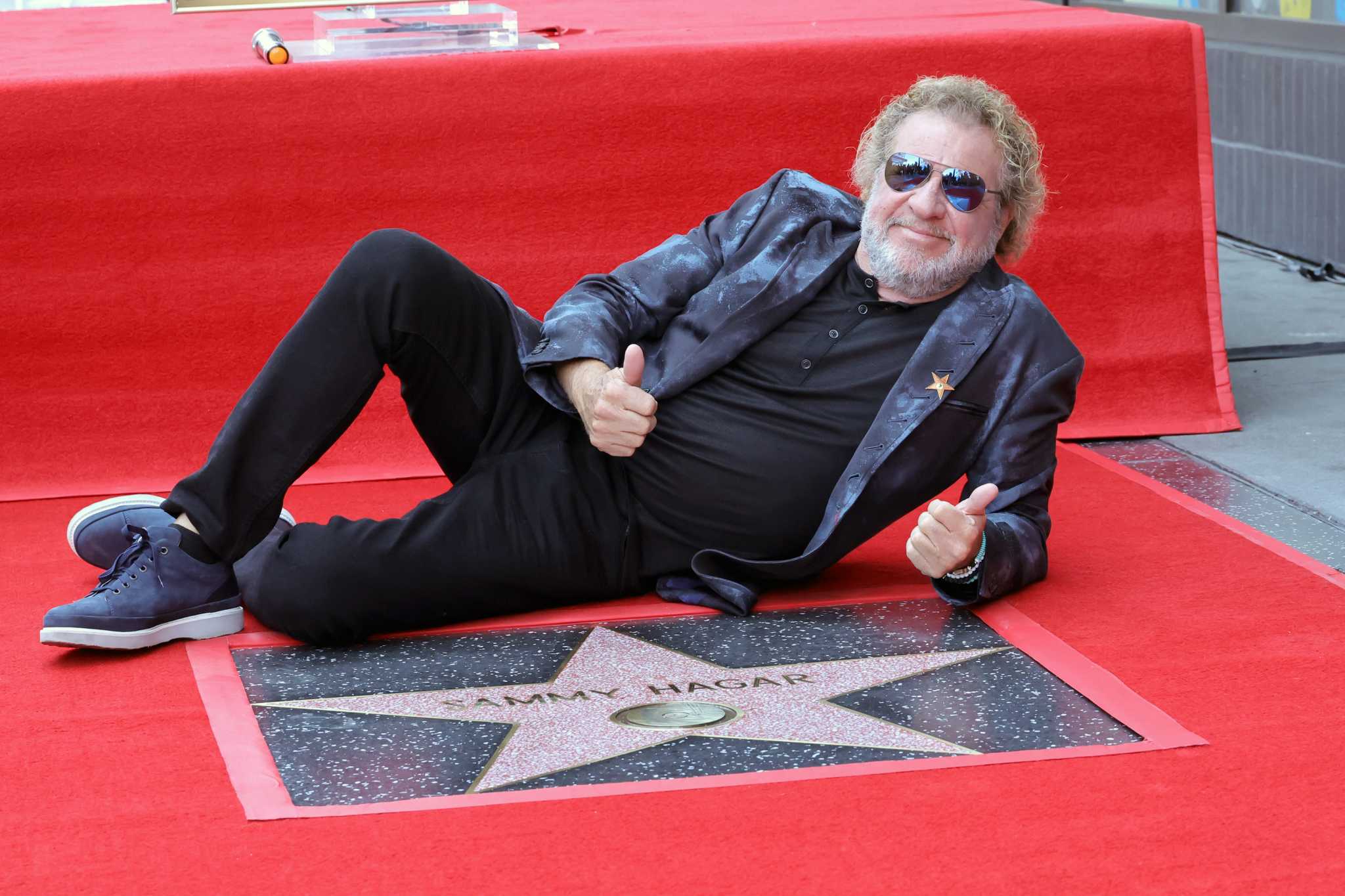 Sammy Hagar got emotional at his Hollywood Walk of Fame ceremony
