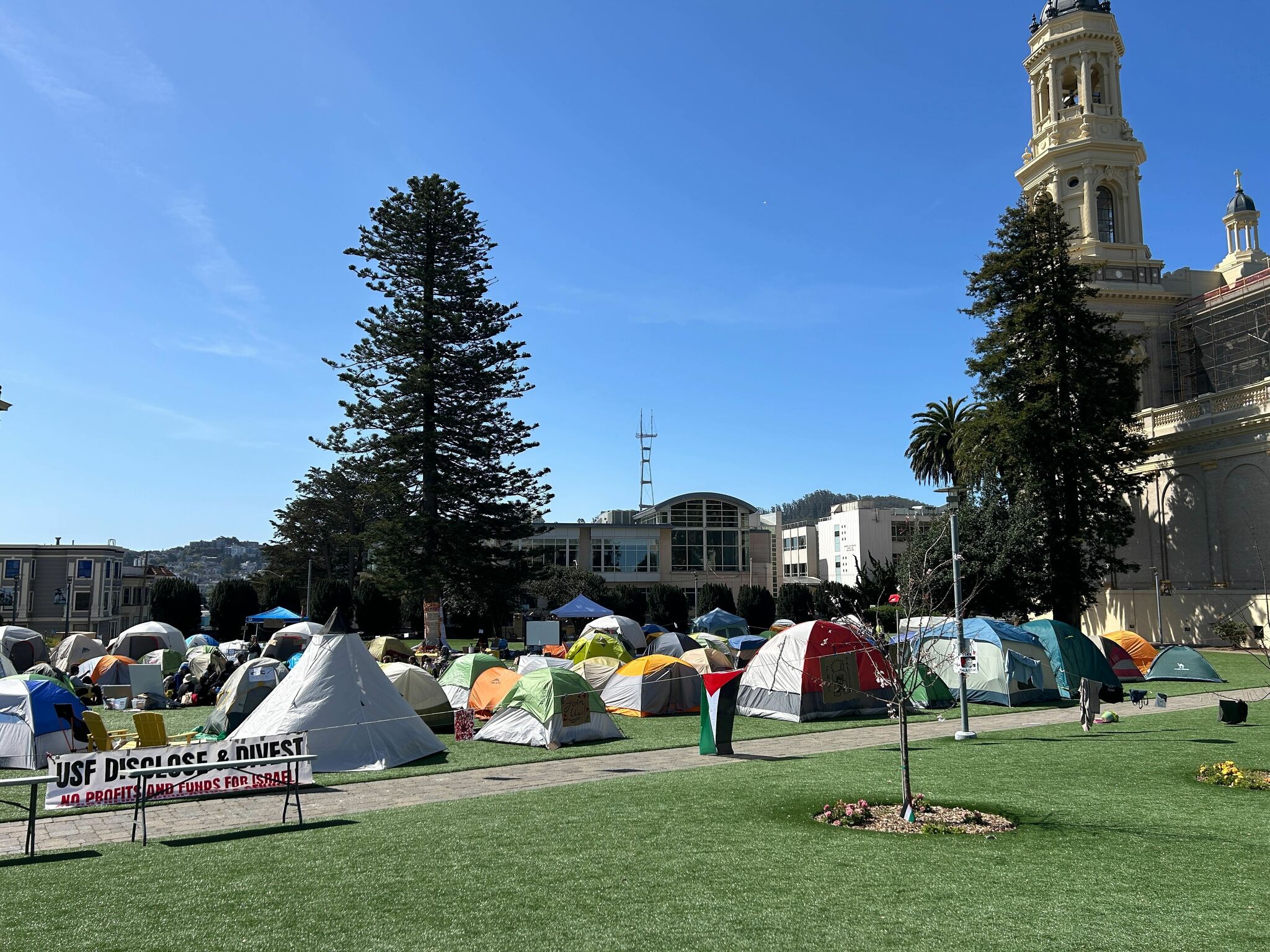 USF and student protesters clash over ‘abandoned tents’