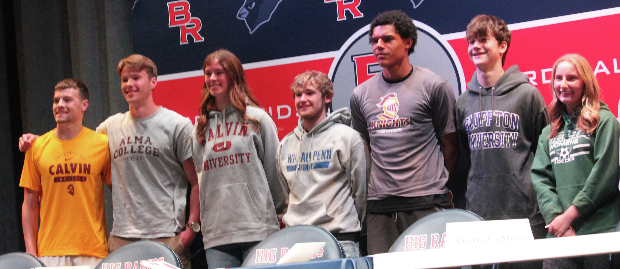 Total number of student athlete commitments is 14