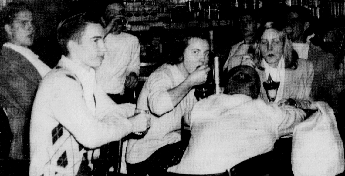 Kerr's Drug Store was a popular spot for high school students