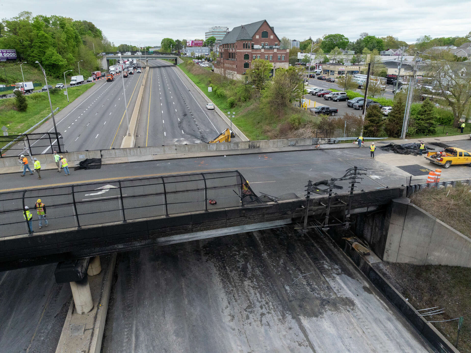 Norwalk I-95 bridge deck poured as DOT crews race winter weather