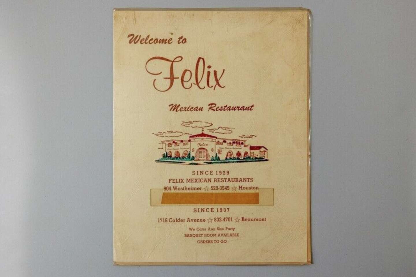Old restaurant menus reveal early days of Tex-Mex food