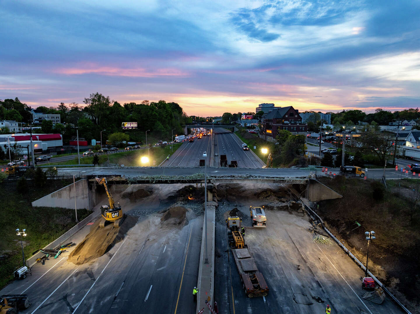 I-95 in Norwalk remains closed, bridge demolition begins: Live updates