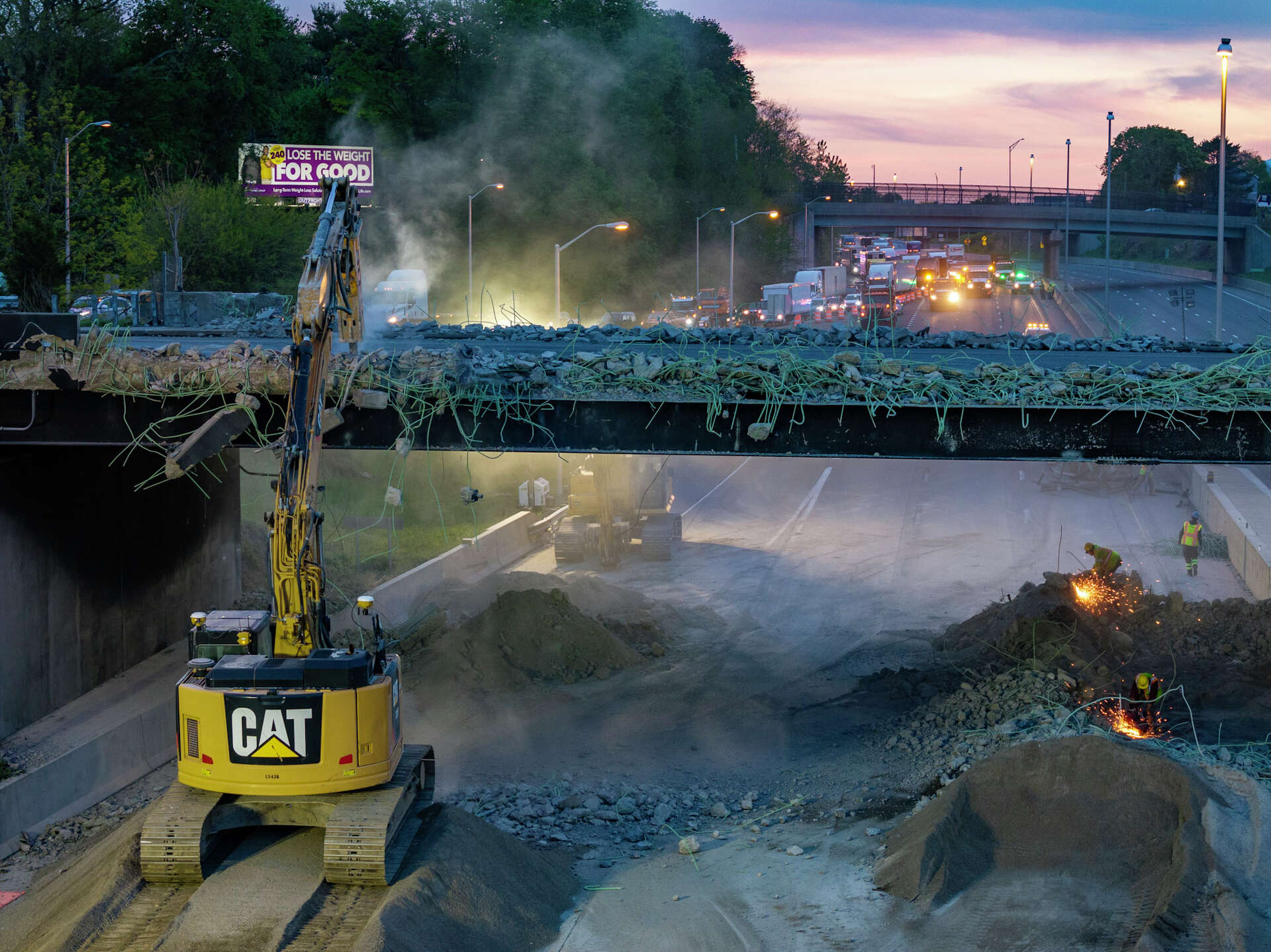 I-95 in Norwalk remains closed, bridge demolition begins: Live updates