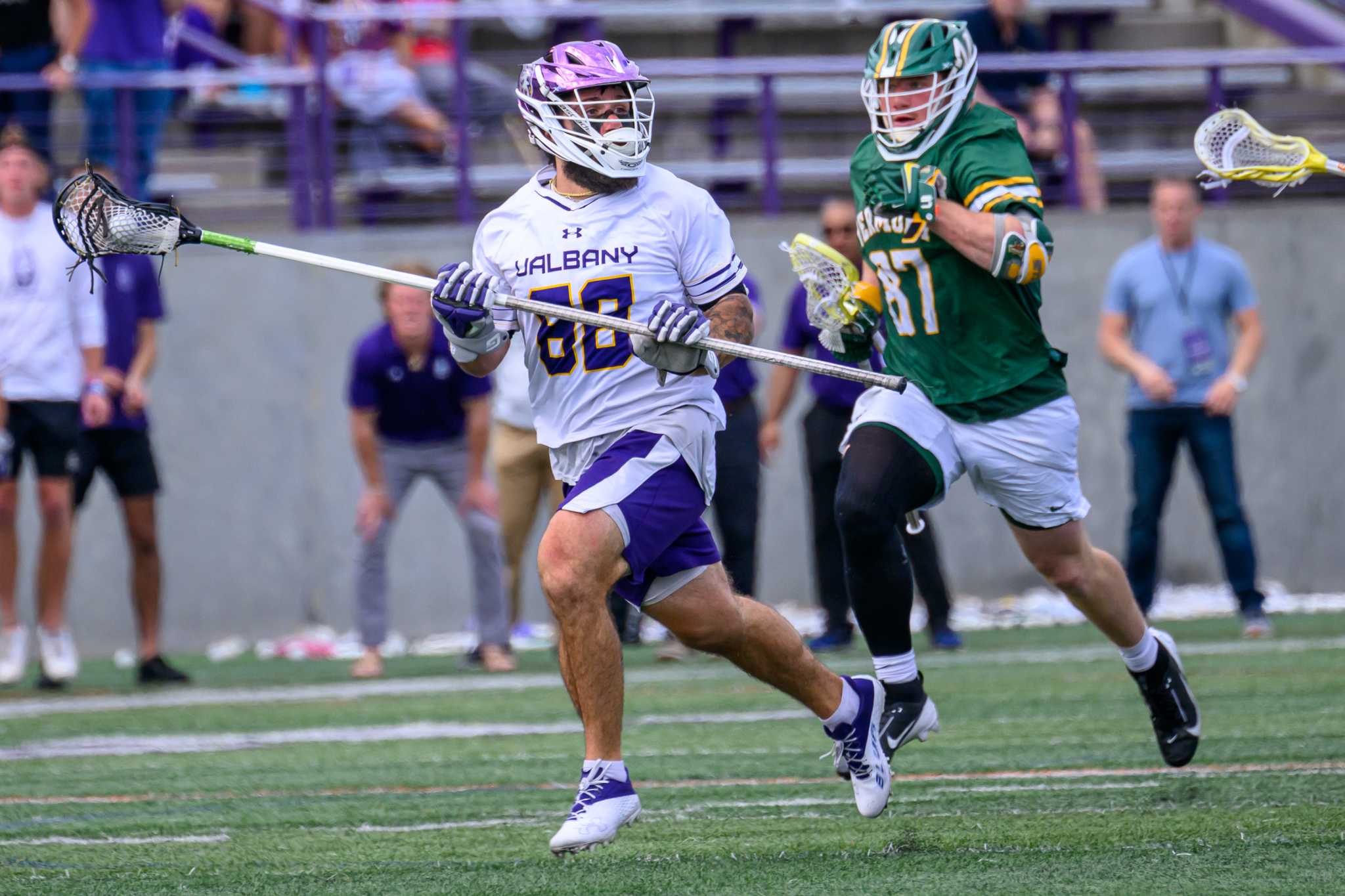 UAlbany graduate Jake Piseno wins PLL Long Stick Midfielder of Year