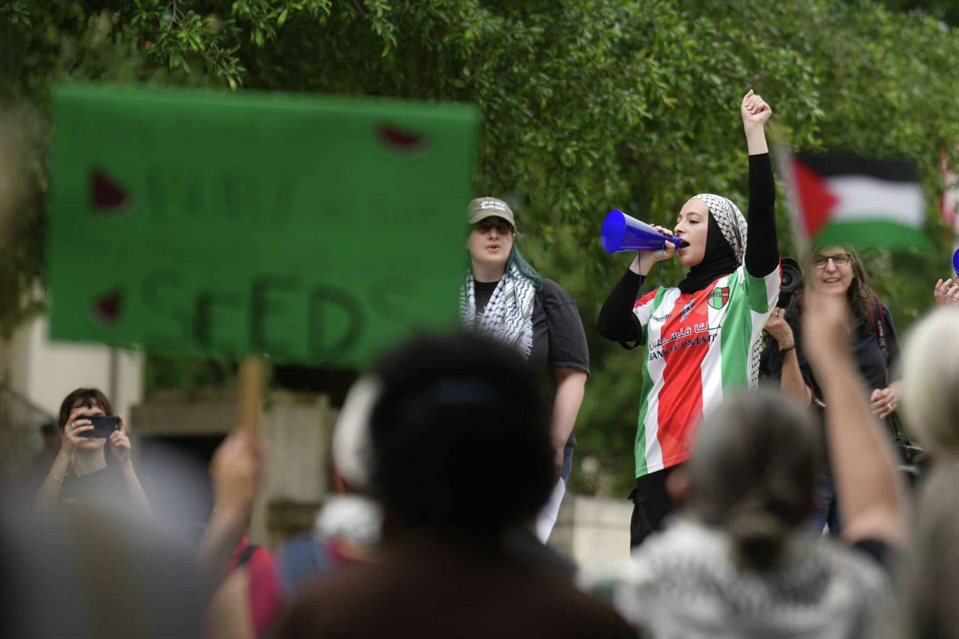 Hundreds rally at UT Austin again for pro-Palestinian protest