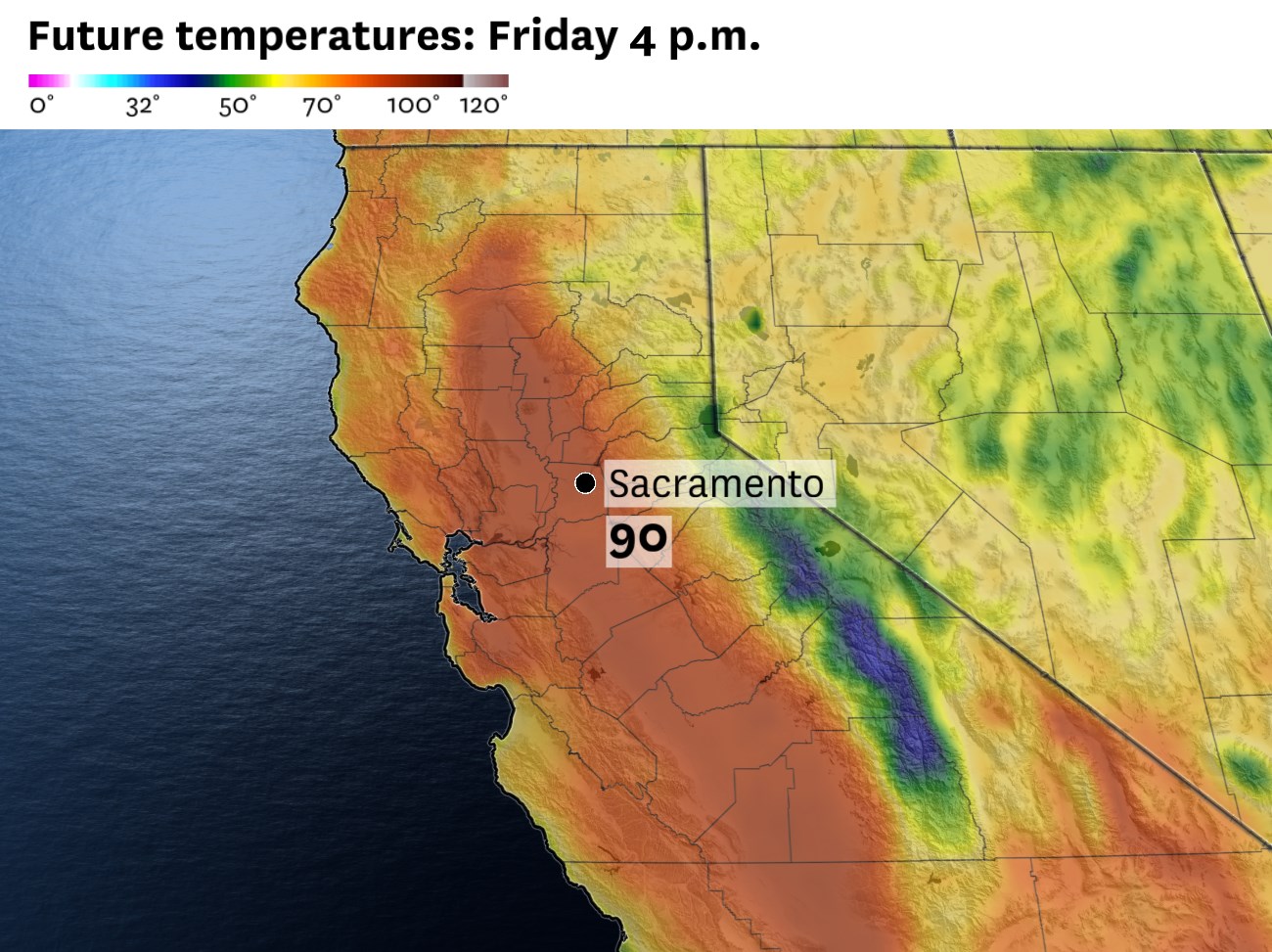 California weather: 90-degree temperatures possible in some areas