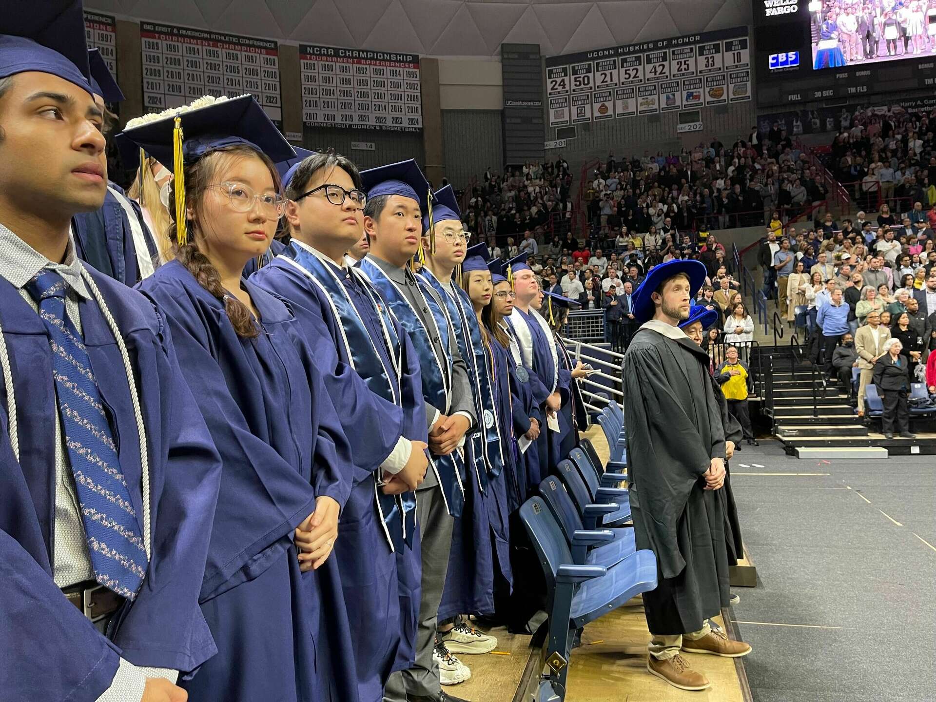 Maya Moore-Irons advises UConn graduates to always be team players