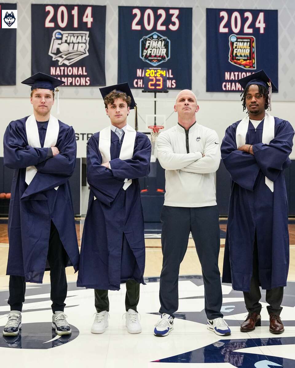 Khalid El-Amin receives degree at 2024 UConn graduation ceremonies