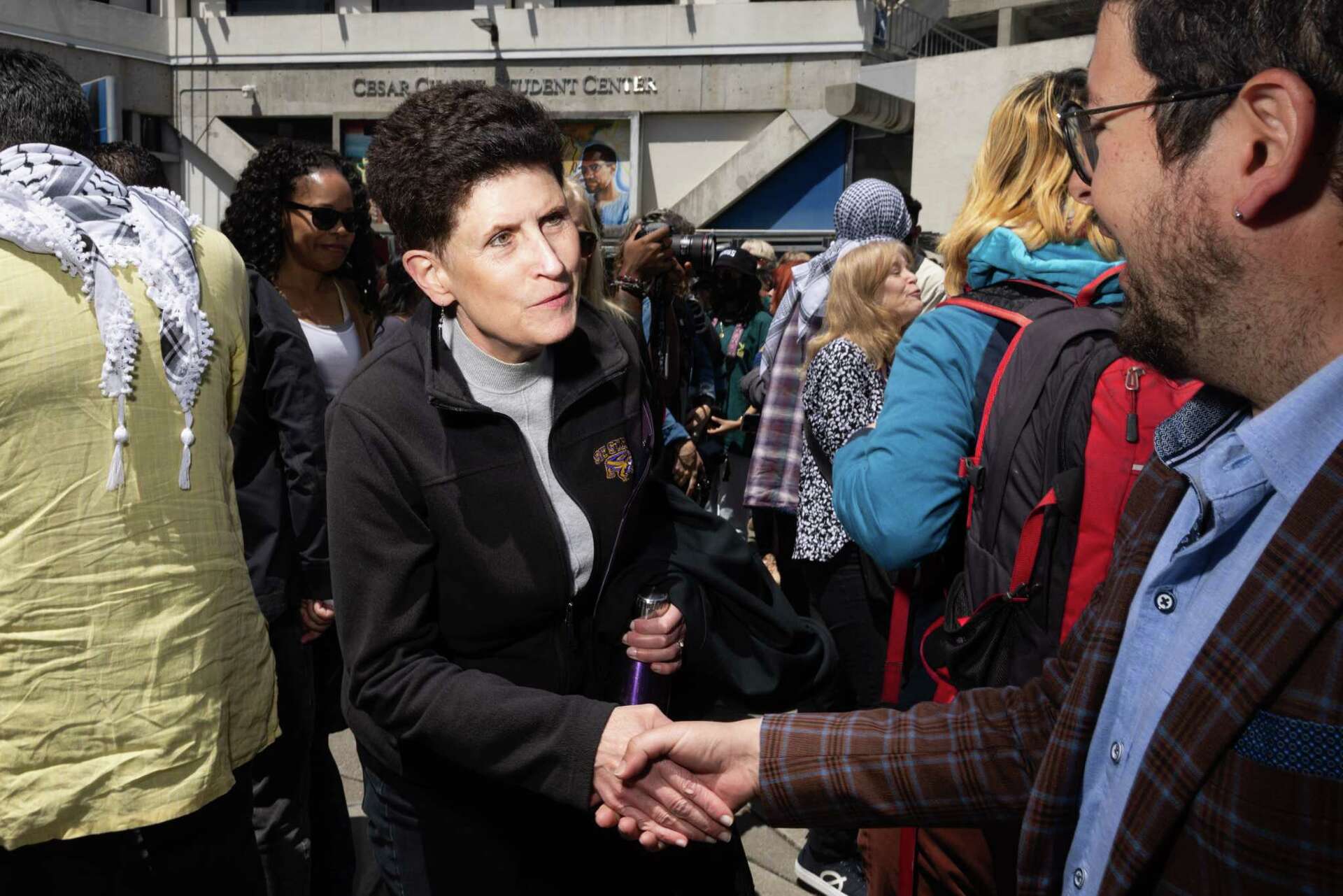 S.F. State president meets with Gaza student activists over demands