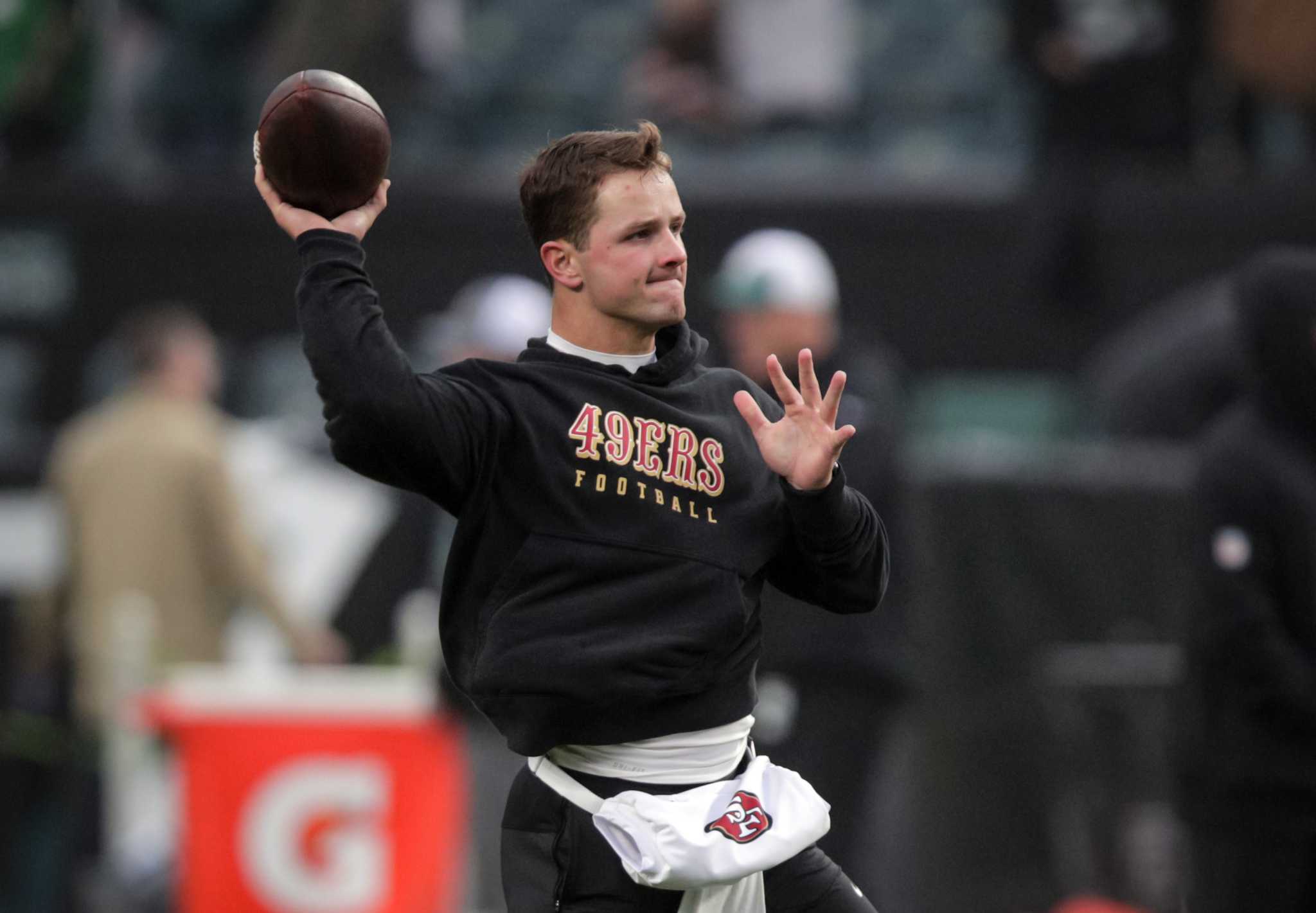 What has bulked-up Brock Purdy been trying to accomplish in offseason?