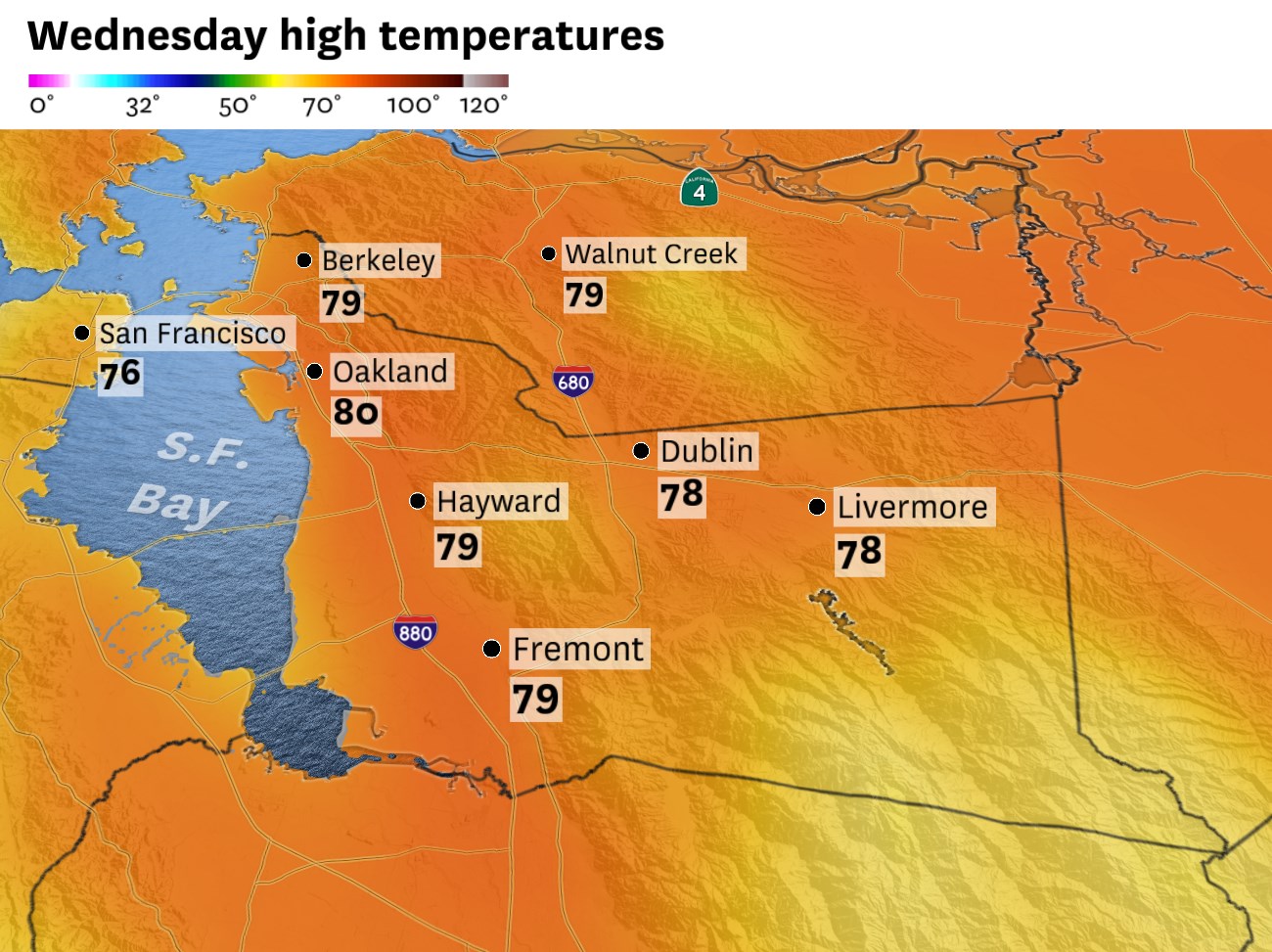 San Francisco weather: Warmer temperatures could reach 80 degrees