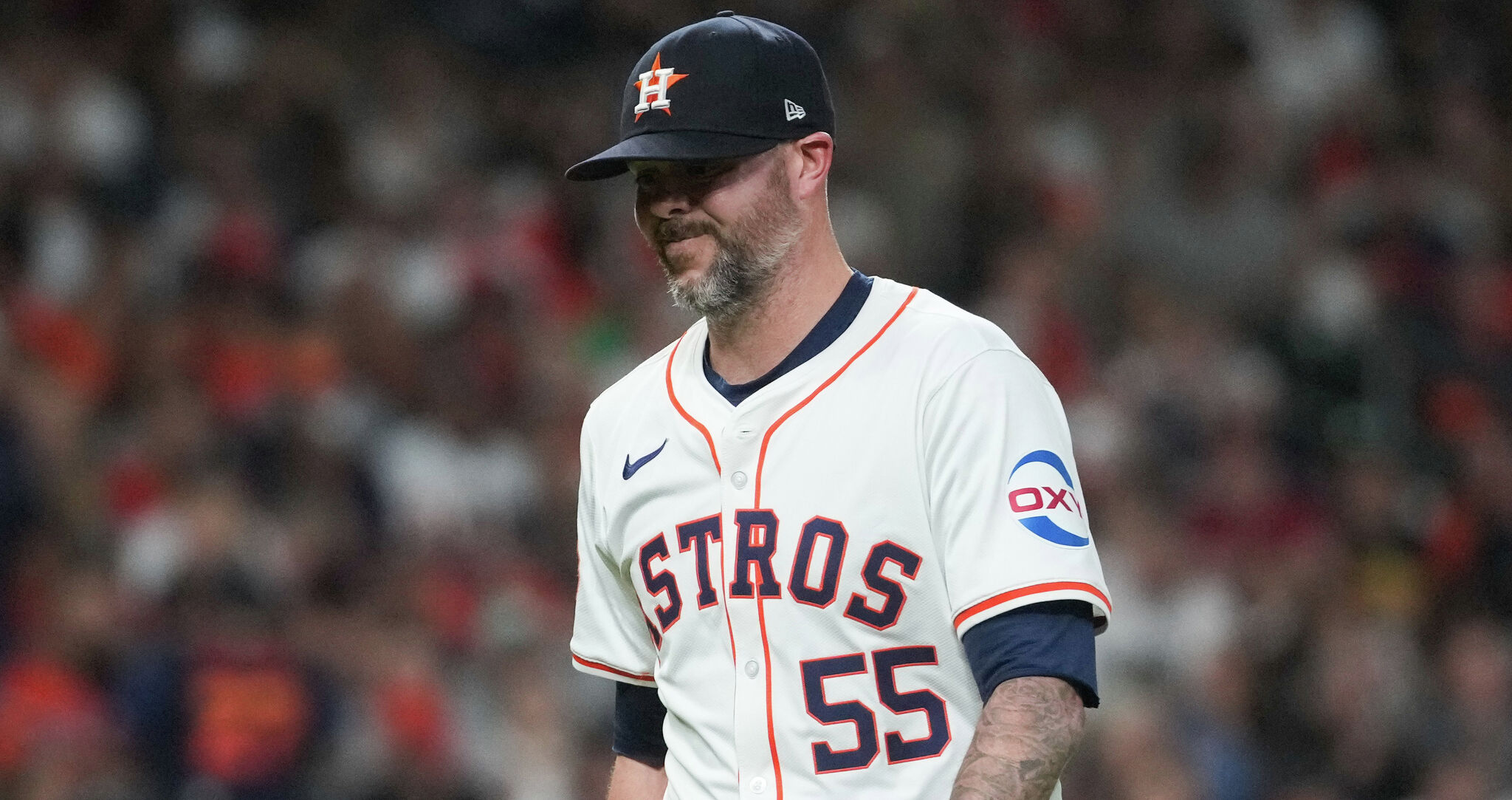 Houston Astros reliever Ryan Pressly dealing with soreness