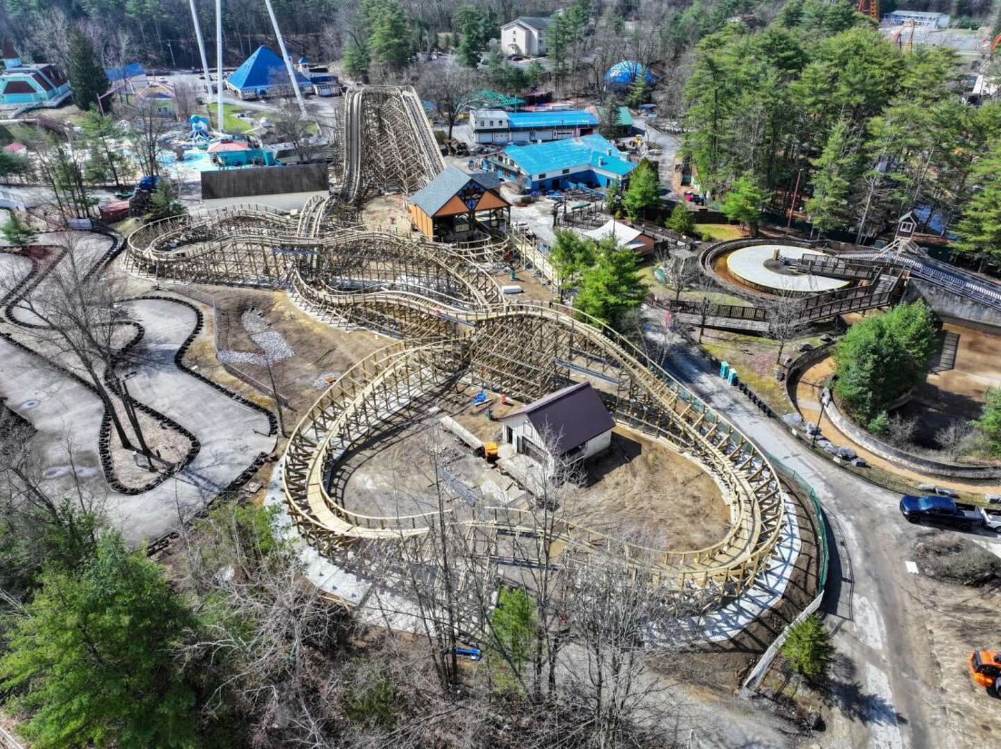 The Swan Boats at Great Escape are back, plus a new wooden coaster