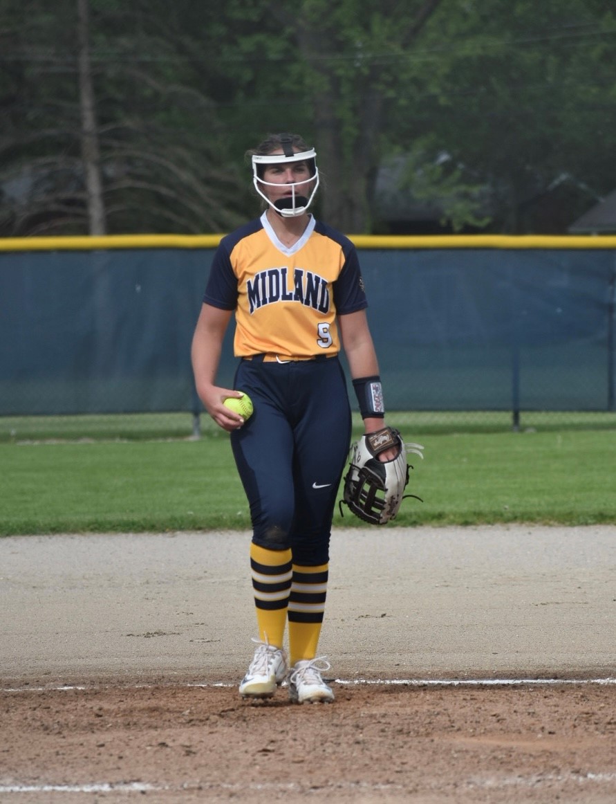 Schloop ties Midland strikeout record