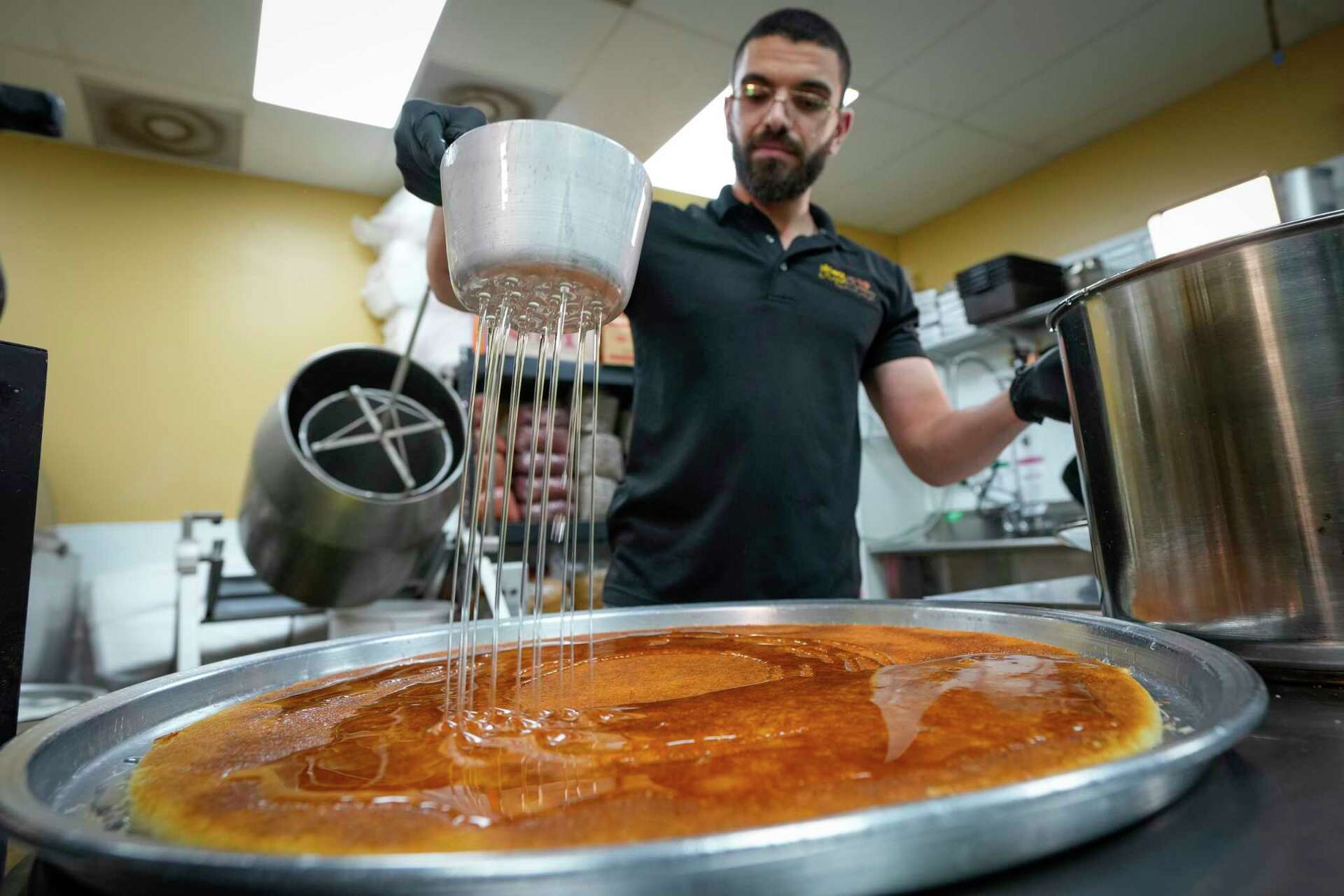 Royal Roastery serves knafeh na'ameh in Mid-West Houston
