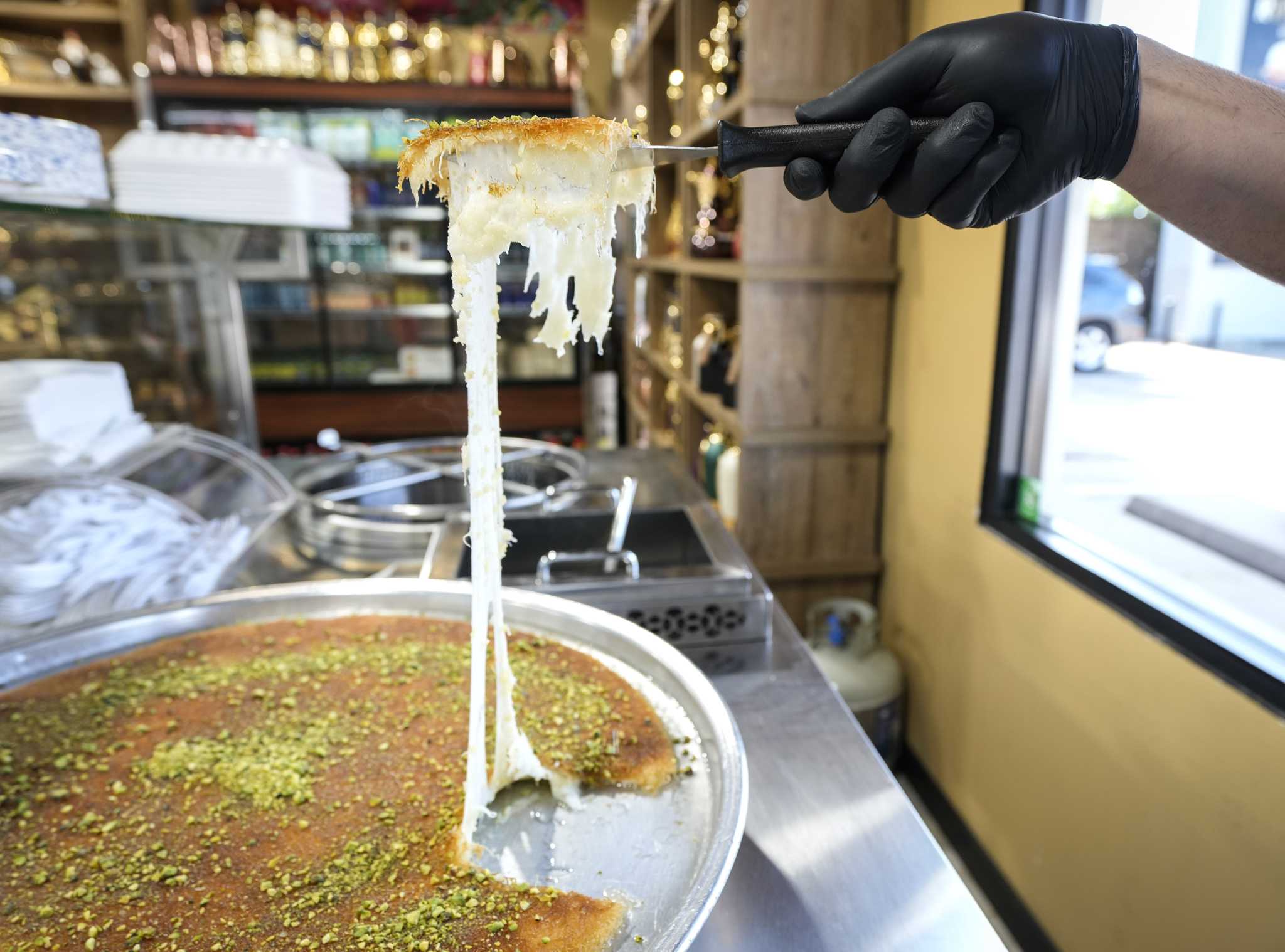 Royal Roastery serves knafeh na'ameh in Mid-West Houston
