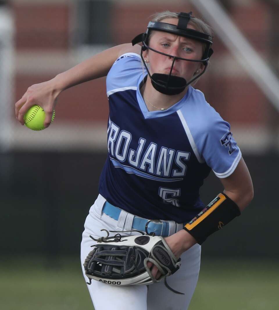 Mylee Tracy carries the load for Triopia softball