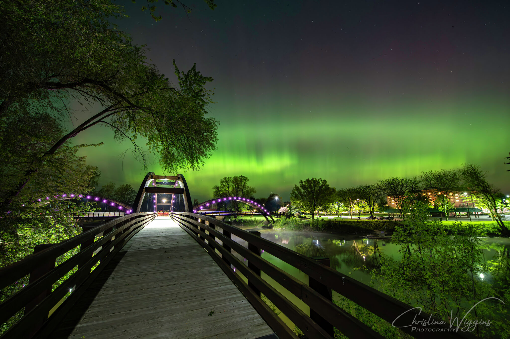 Aurora Borealis lights up the sky in Midland
