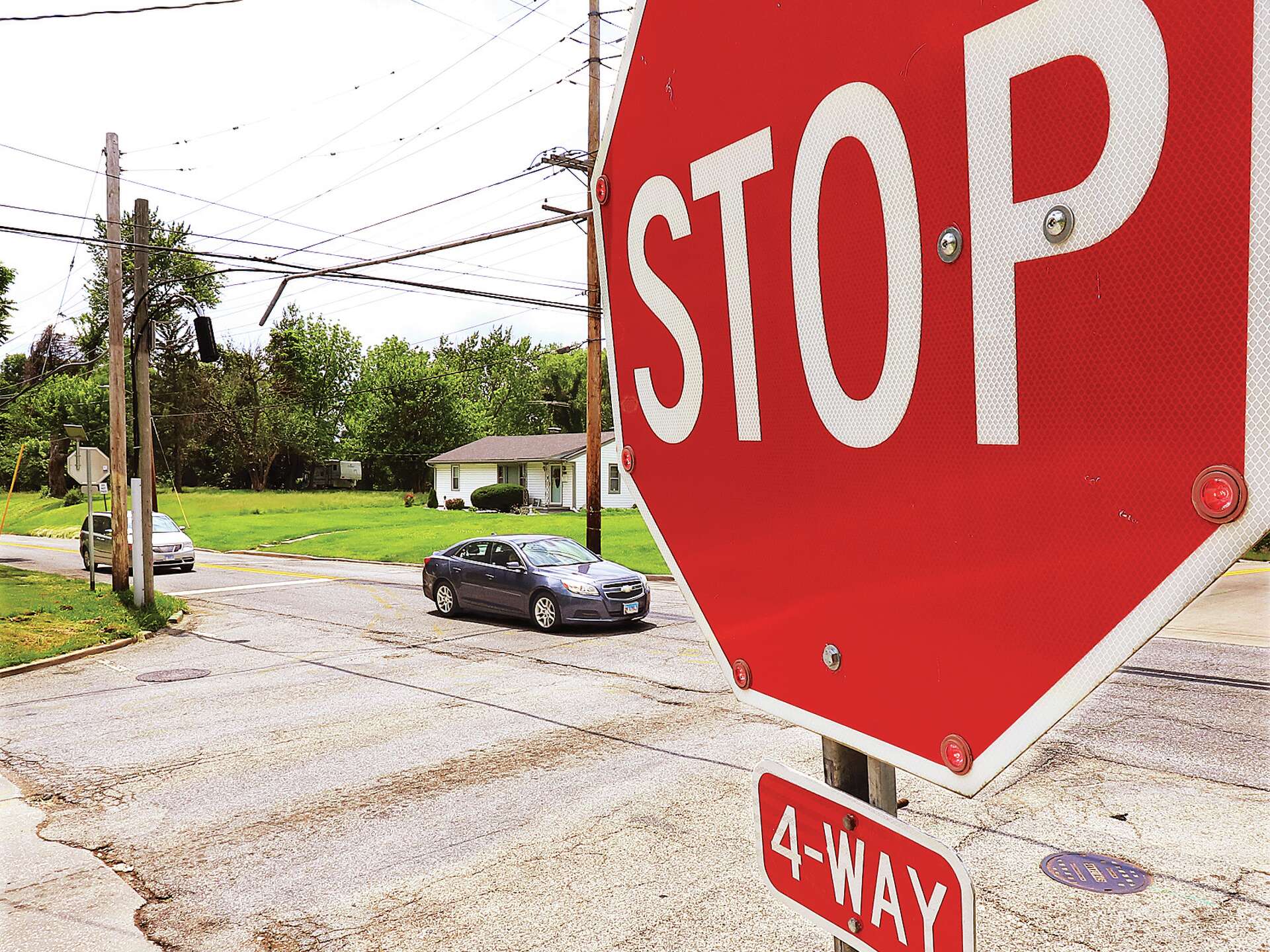New 4-way stop implemented at Alton intersection