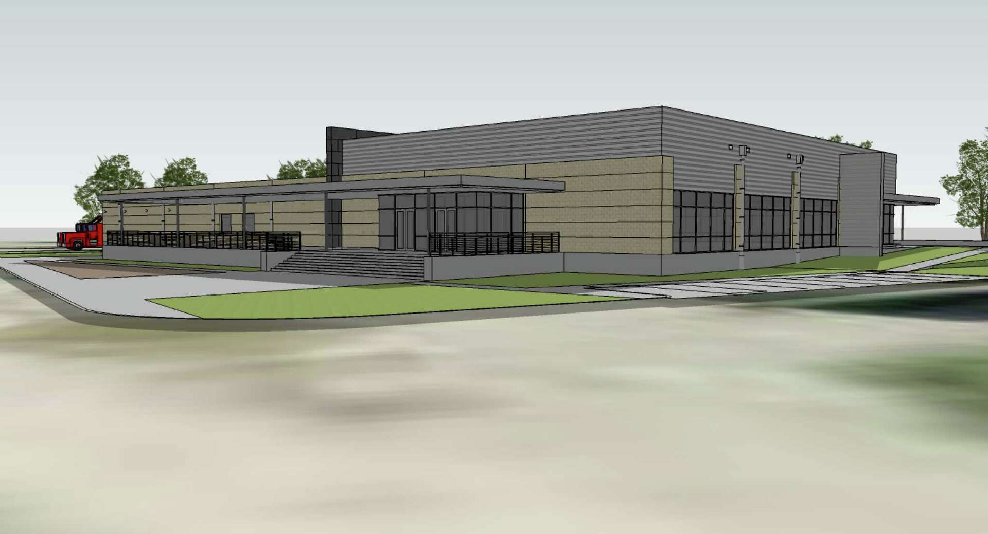 Camp Bullis gets new dining hall. This one to have restrooms and AC.