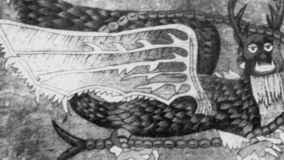 Alton's Piasa Bird photo taken by Bud Mulligan in 1953