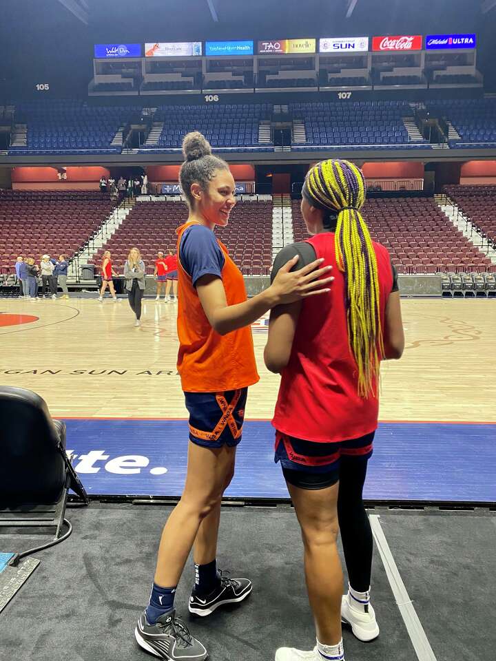 UConn star Aaliyah Edwards back in CT with WNBA's Washington Mystics