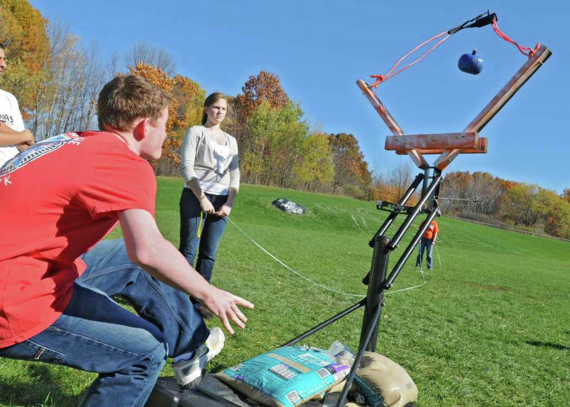 Photos, video: Launching pumpkins