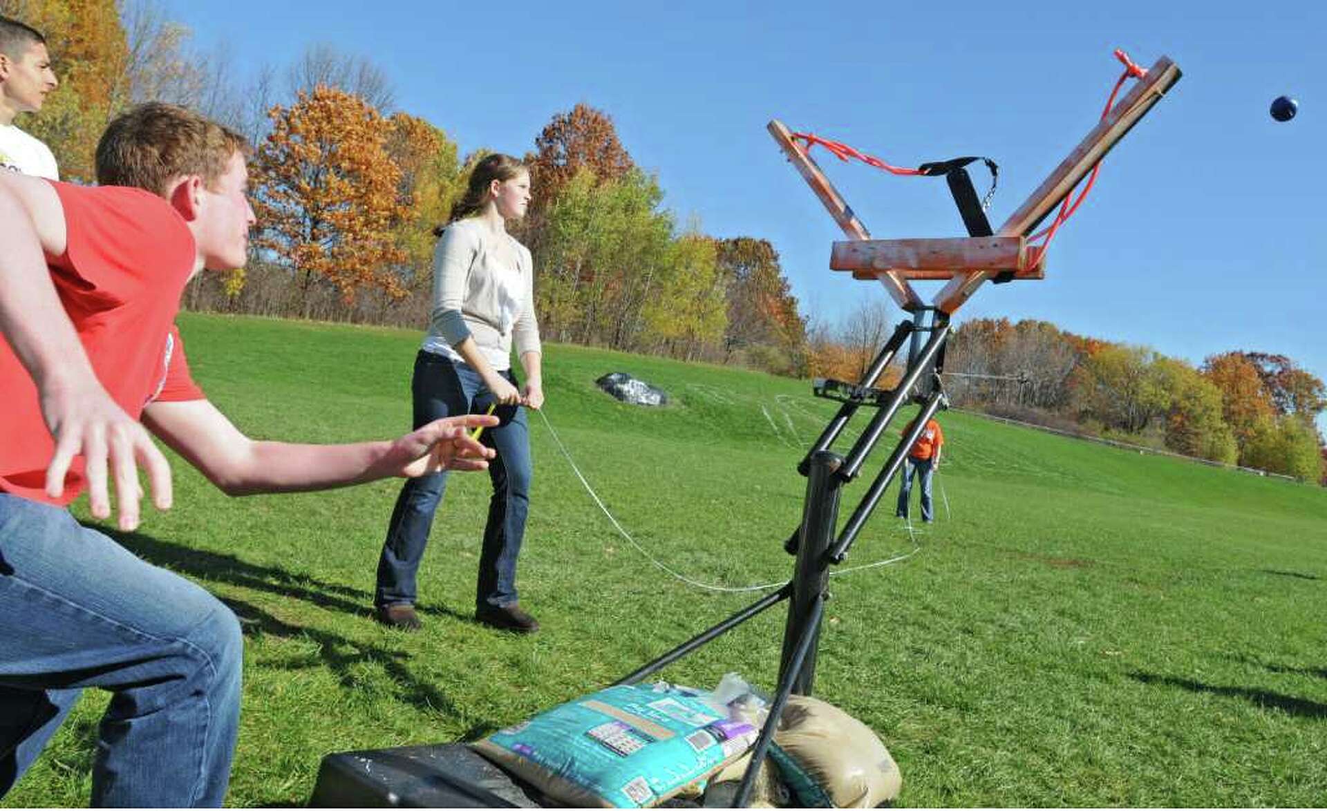 Photos, video: Launching pumpkins