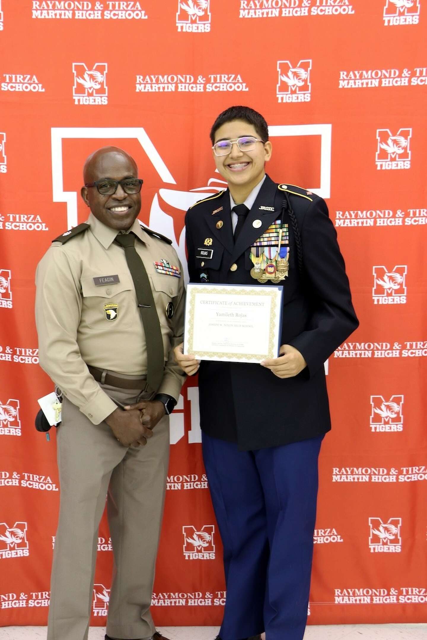 Laredo ISD recognizes JROTC leadership for the Superior Cadet Award
